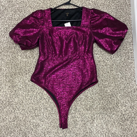 Versona | Tops | Versona Hot Pink Body Suit | Poshmark
